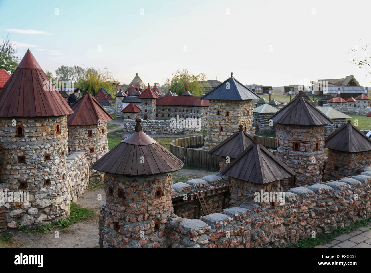 Guiness World Record holder Dinnyes, Hungary with 35 miniature replicas ...
