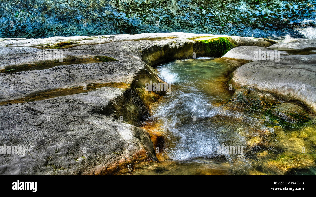 Panorama of Green canyon of Machara river in Abkhazia, Georgia Stock ...