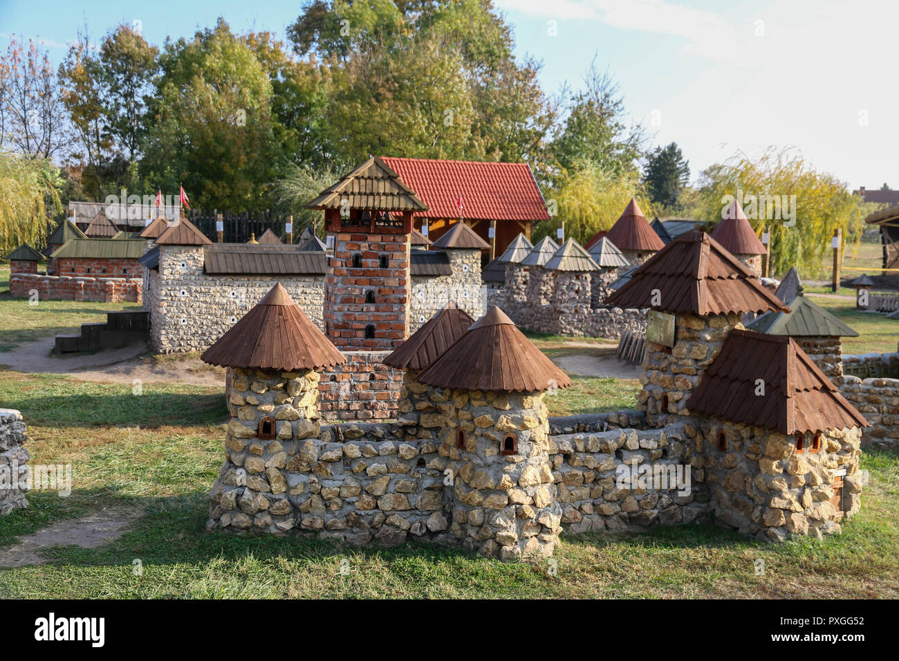 Guiness World Record holder Dinnyes, Hungary with 35 miniature replicas ...