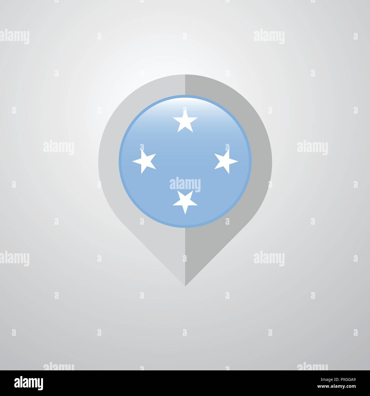 Federated states of micronesia map hi-res stock photography and images ...