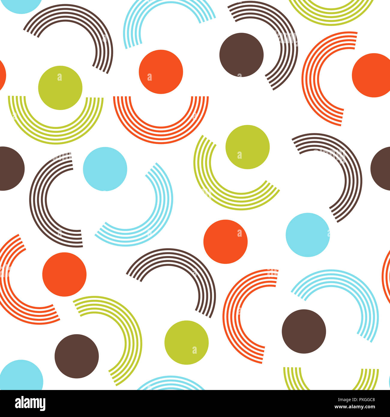 Geometric abstract seamless pattern background. Colorful shapes of ...