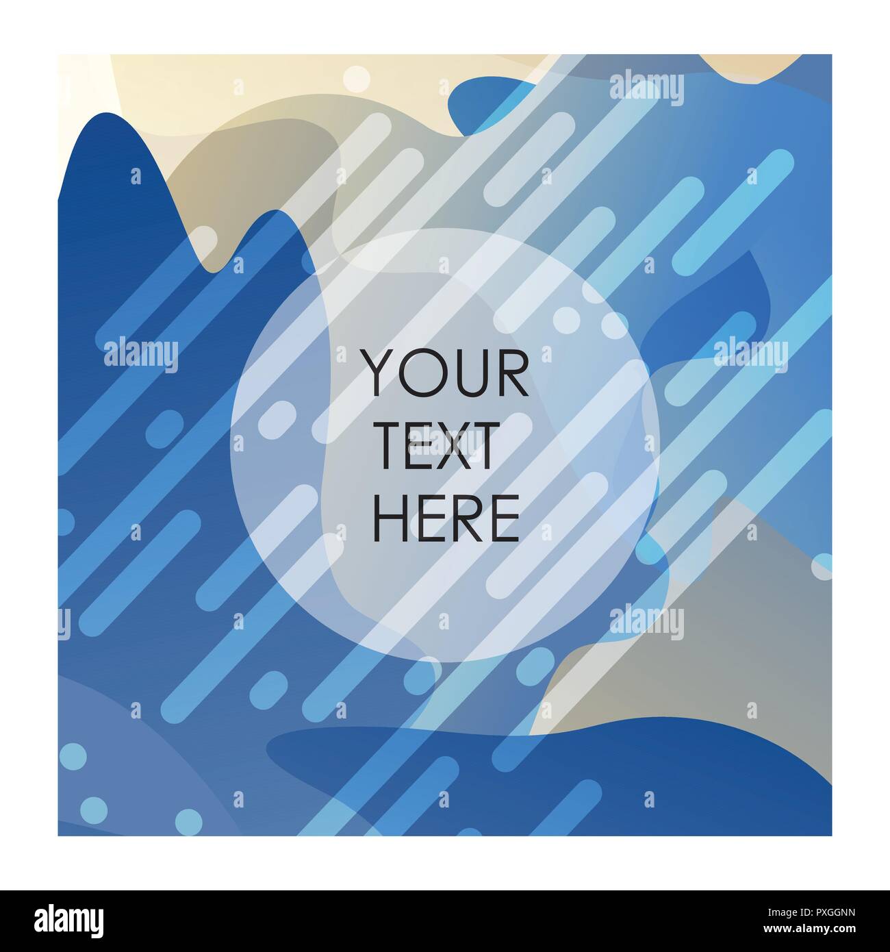 Blue and Offwhite colour background with typography vector Stock Vector ...