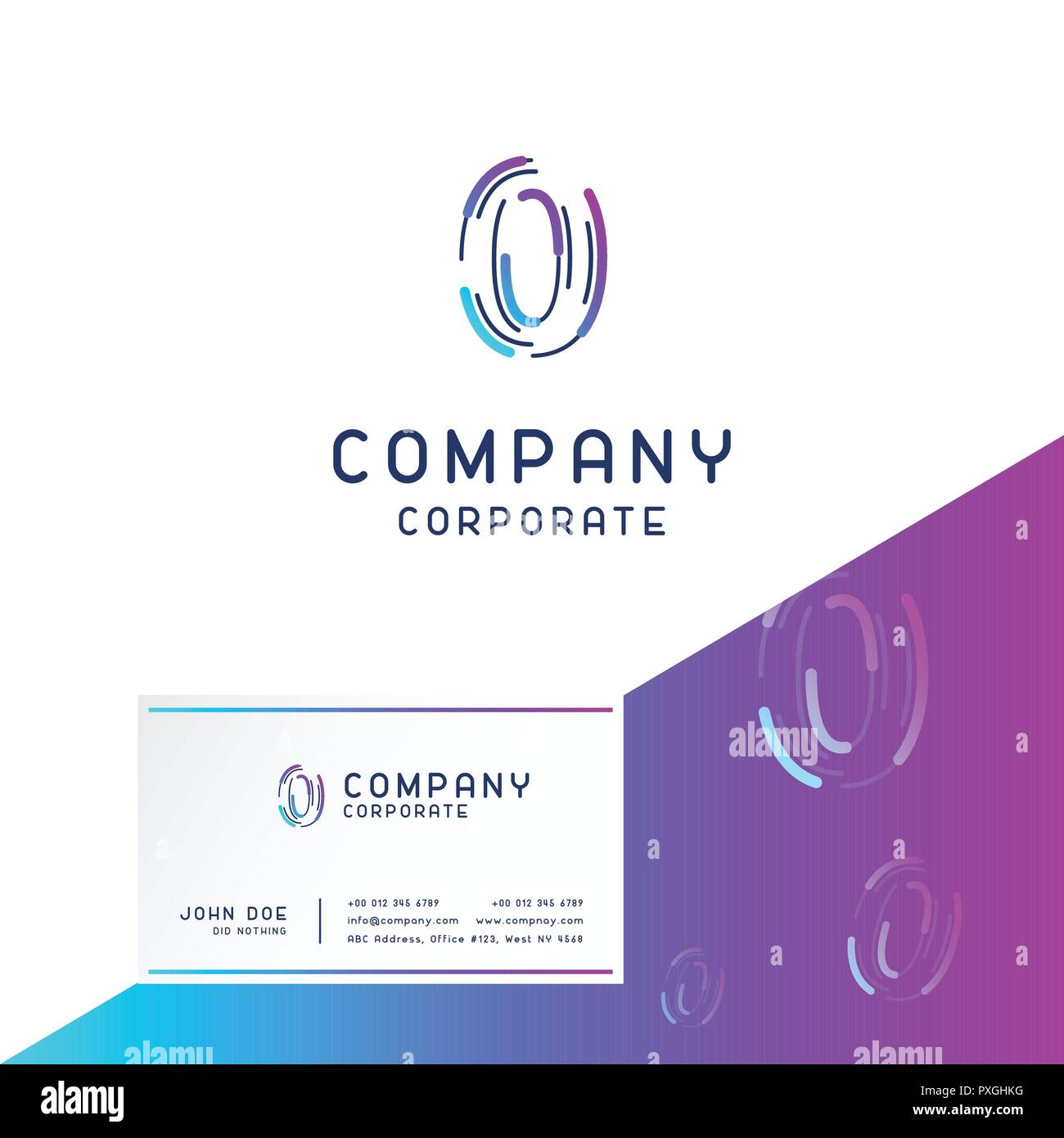 0 company logo design vector Stock Vector Image & Art - Alamy