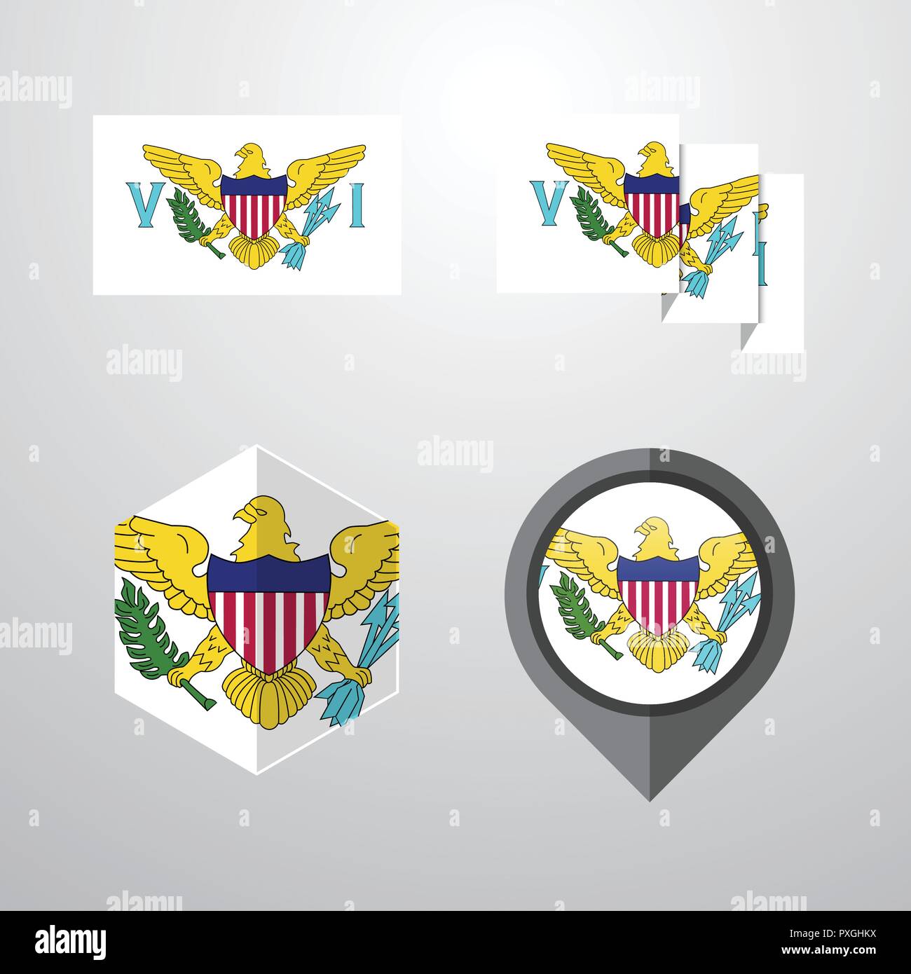 Virgin islands us map Stock Vector Images - Alamy