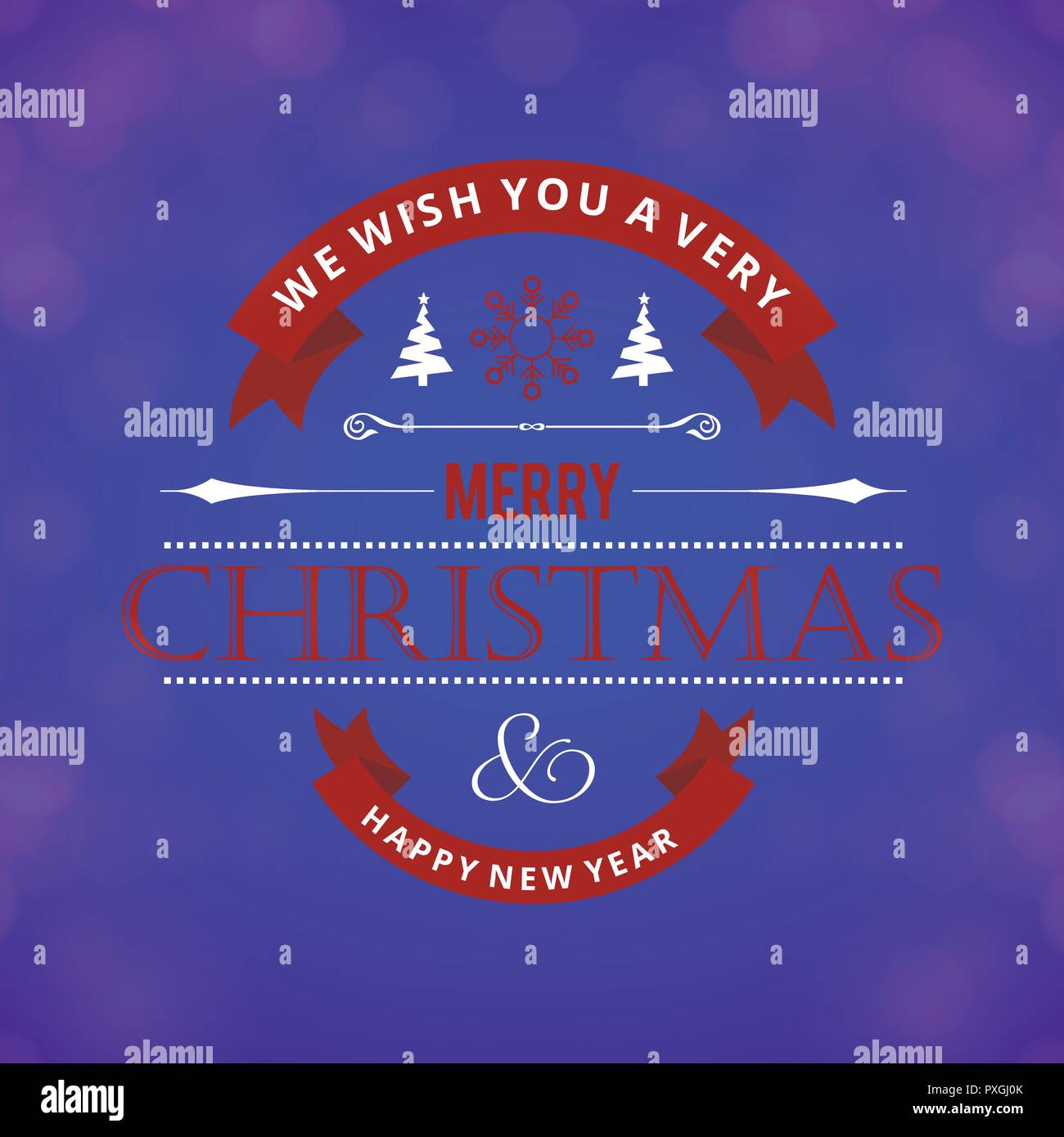 Merry Christmas creative design with blue background vector Stock ...