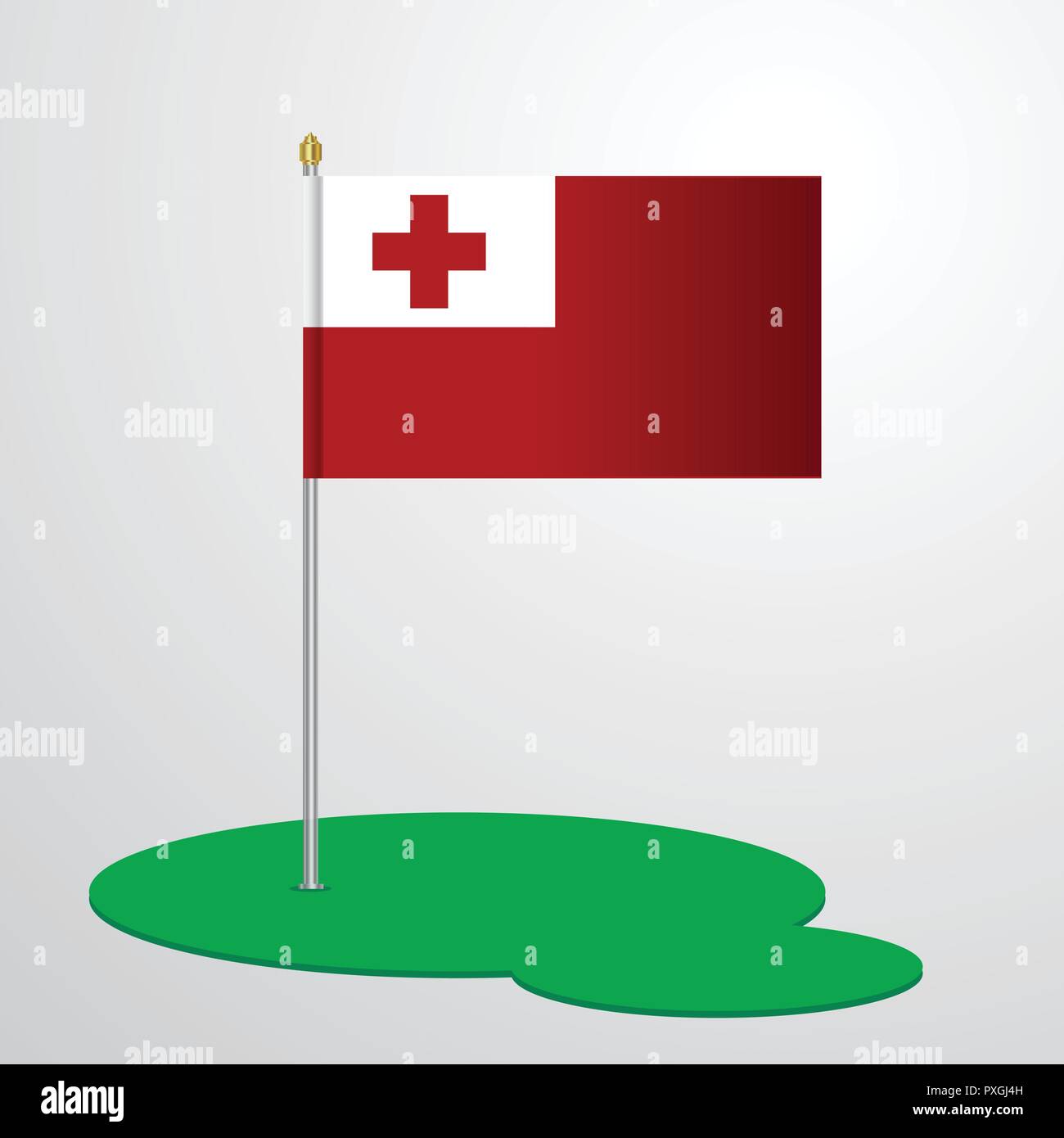 Tongan national flag Stock Vector Images - Alamy