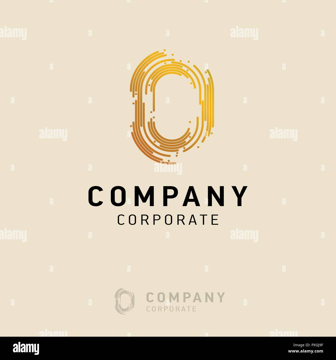 0 company logo design vector with white background Stock Vector Image ...