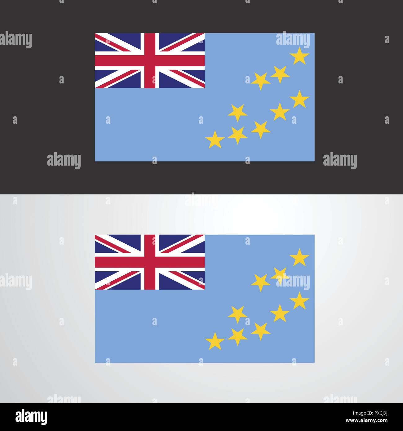 Wavy tuvaluan flag hi-res stock photography and images - Alamy