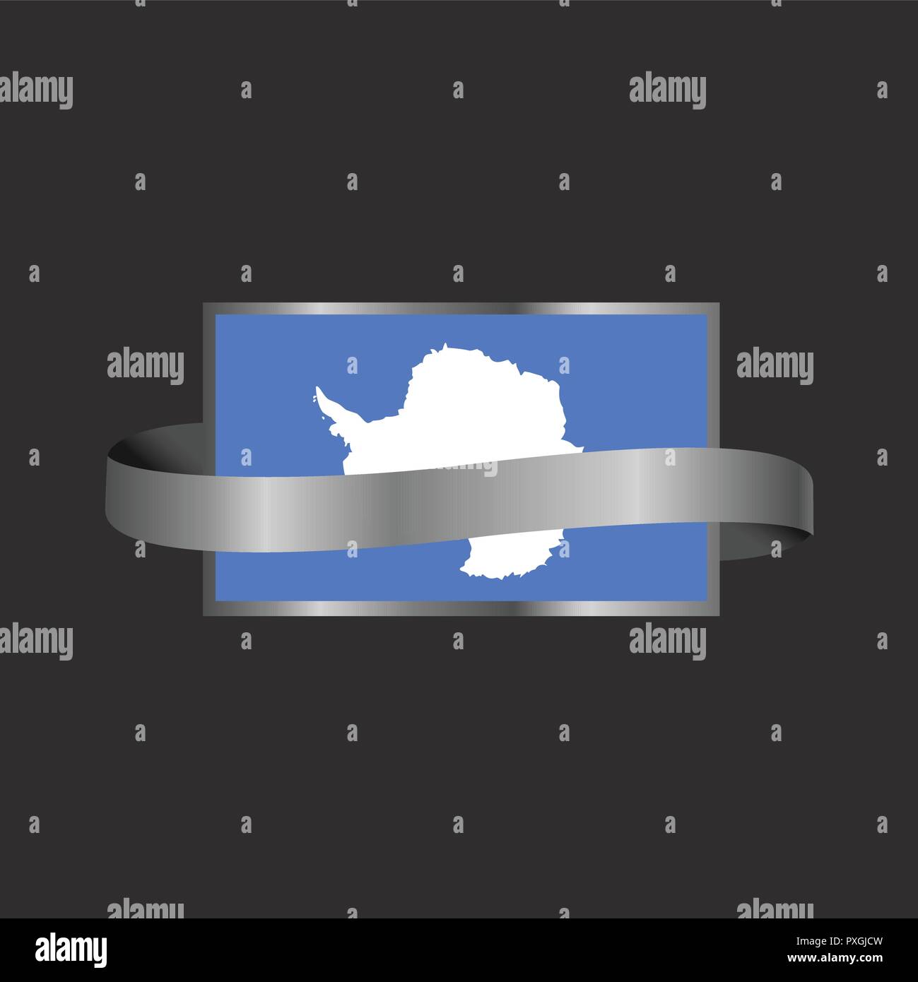 White flag antarctica symbol Stock Vector Images - Alamy