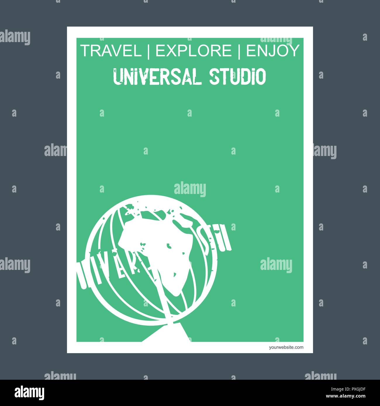 Universal studio Universal City, California monument landmark brochure ...