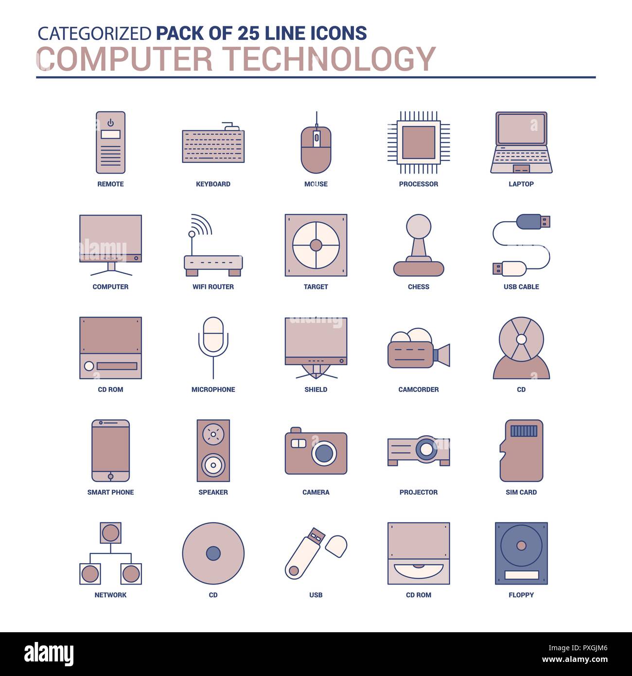 Speaker computer mouse keyboard usb Cut Out Stock Images & Pictures - Alamy