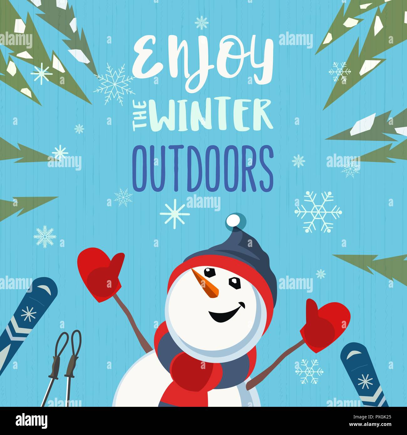 Fancy winter poster Stock Vector Image & Art - Alamy