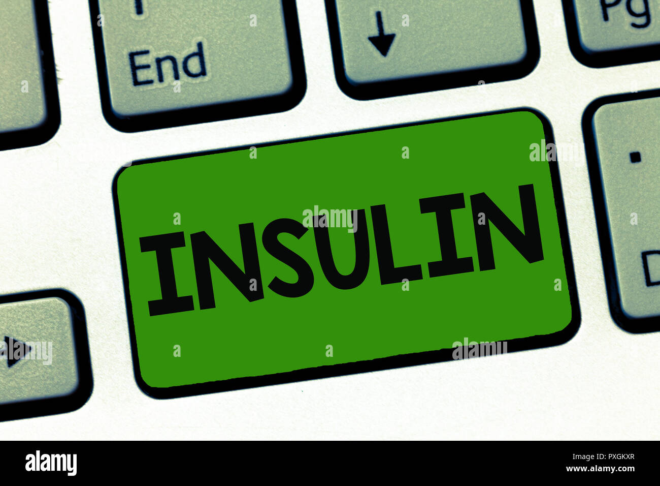 Word writing text Insulin. Business concept for Protein pancreatic ...