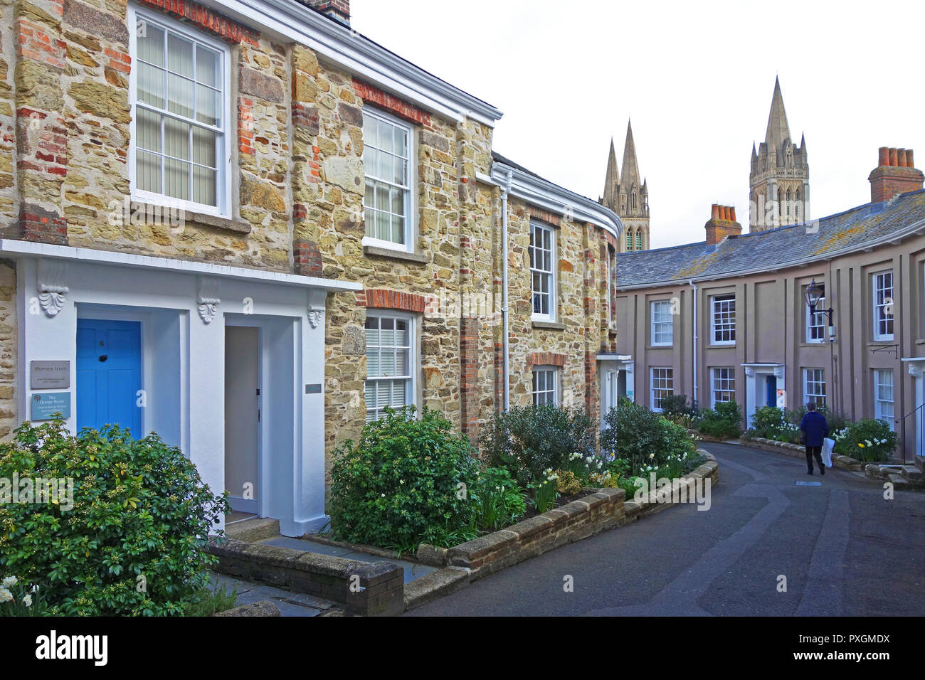 victorian architecture buildings in truro, cornwall, england, uk Stock ...
