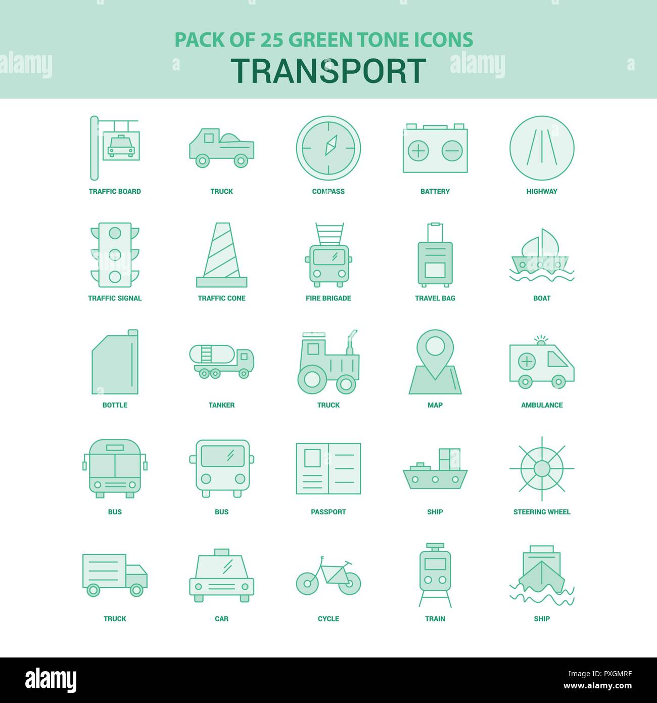 Train with green signal Stock Vector Images - Alamy