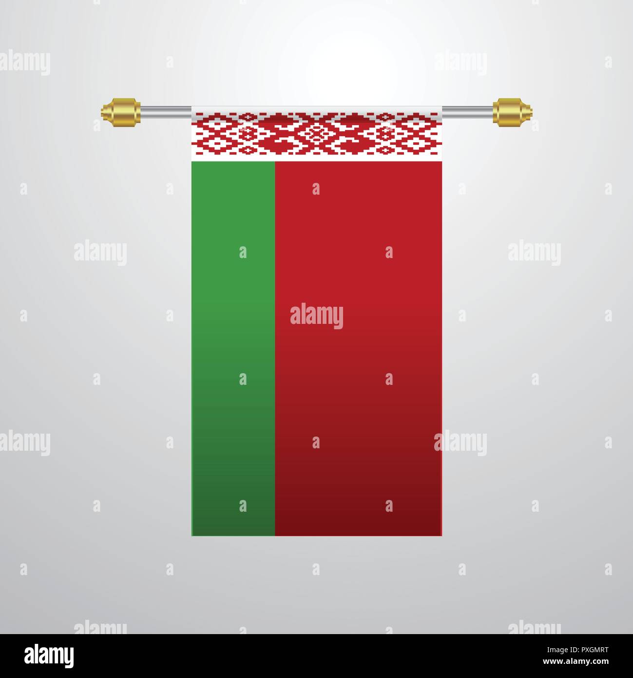 Belarusian waving flag Stock Vector Images - Alamy