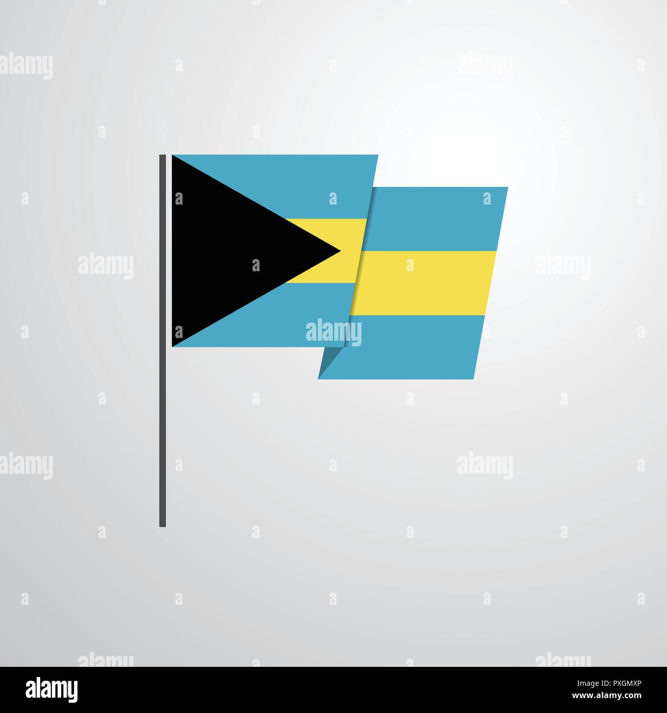 Wavy bahamian flag hi-res stock photography and images - Alamy