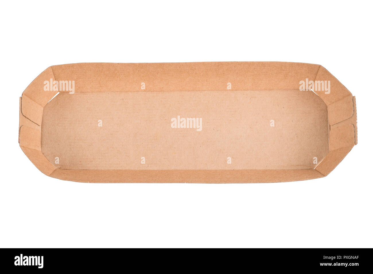 Empty cardboard box inside view Cut Out Stock Images & Pictures - Alamy