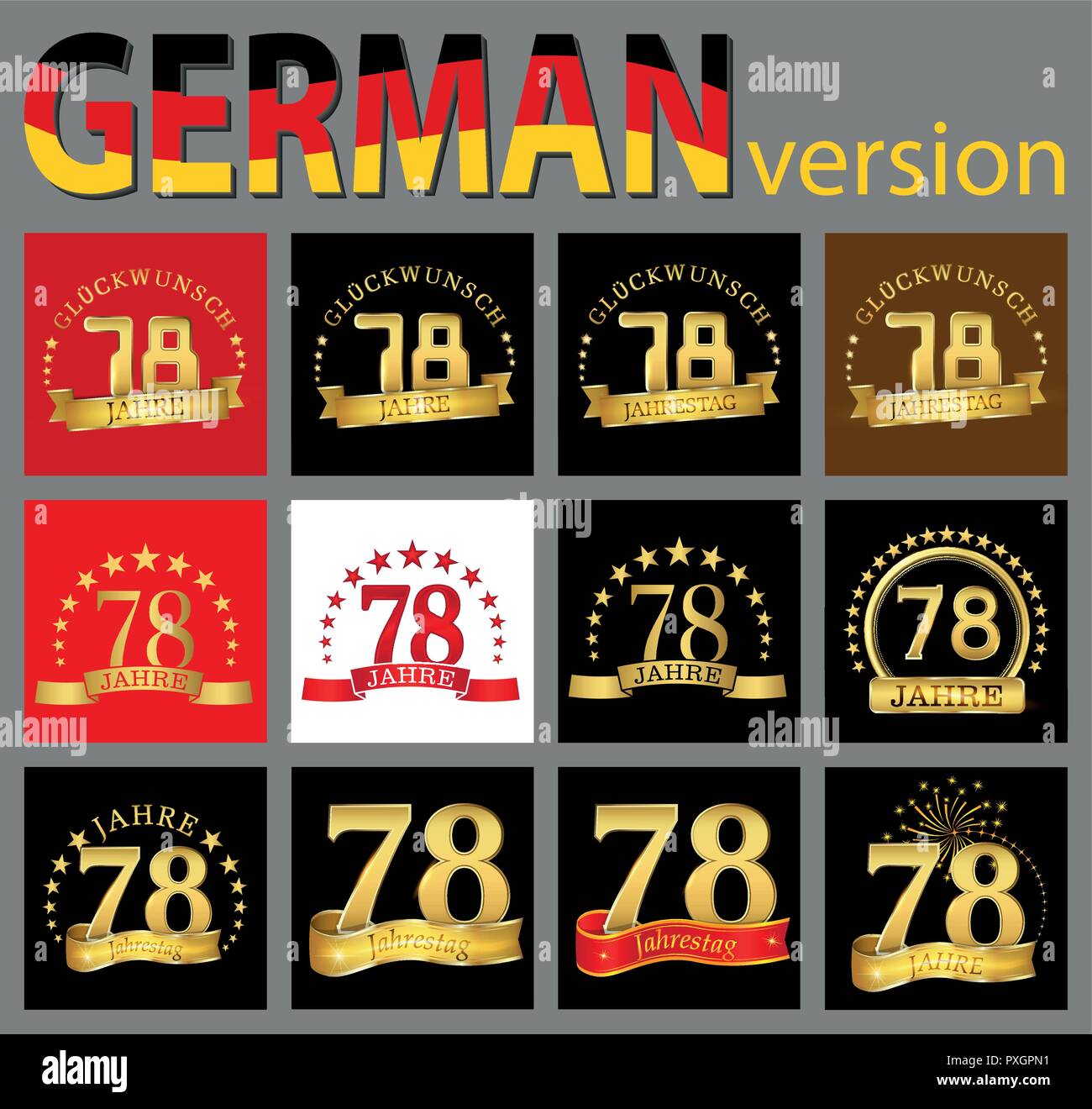 Seventy eight number sign Stock Vector Images - Alamy