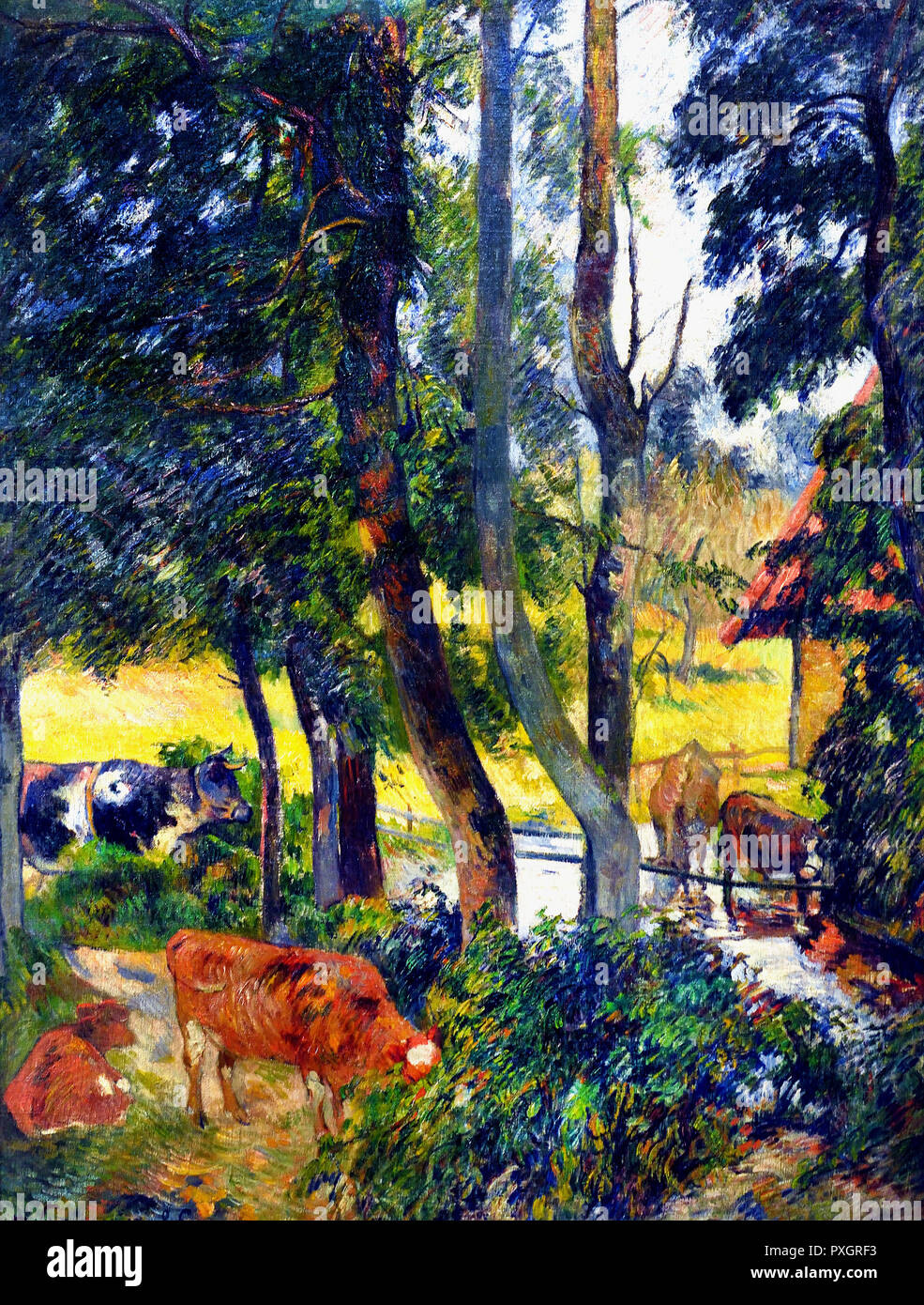 Landscape by paul gauguin hi-res stock photography and images - Alamy