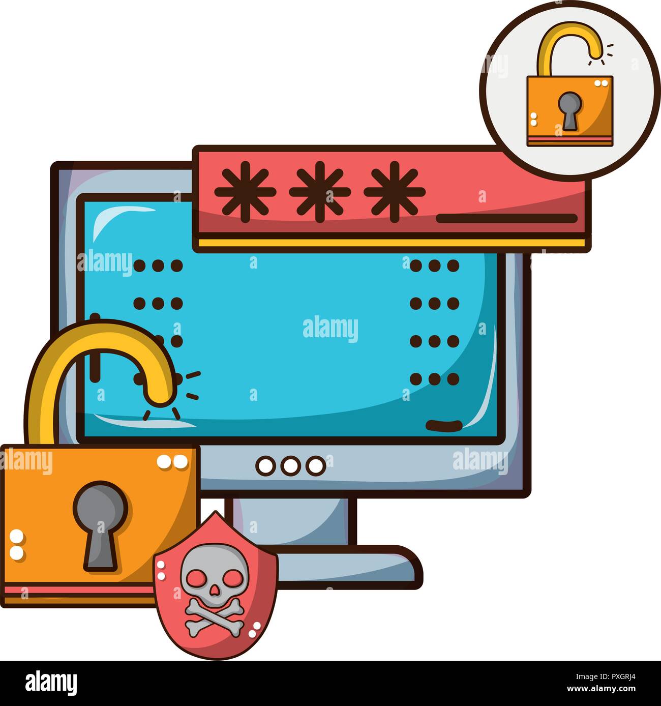 Cybersecurity threat Cut Out Stock Images & Pictures - Alamy