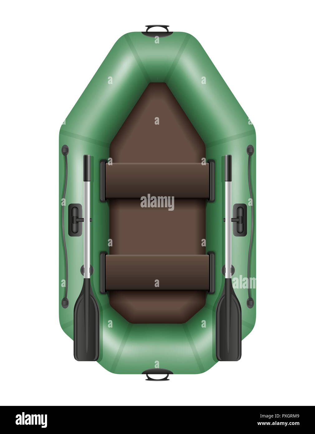 inflatable rubber boat for fishing and tourism vector illustration ...