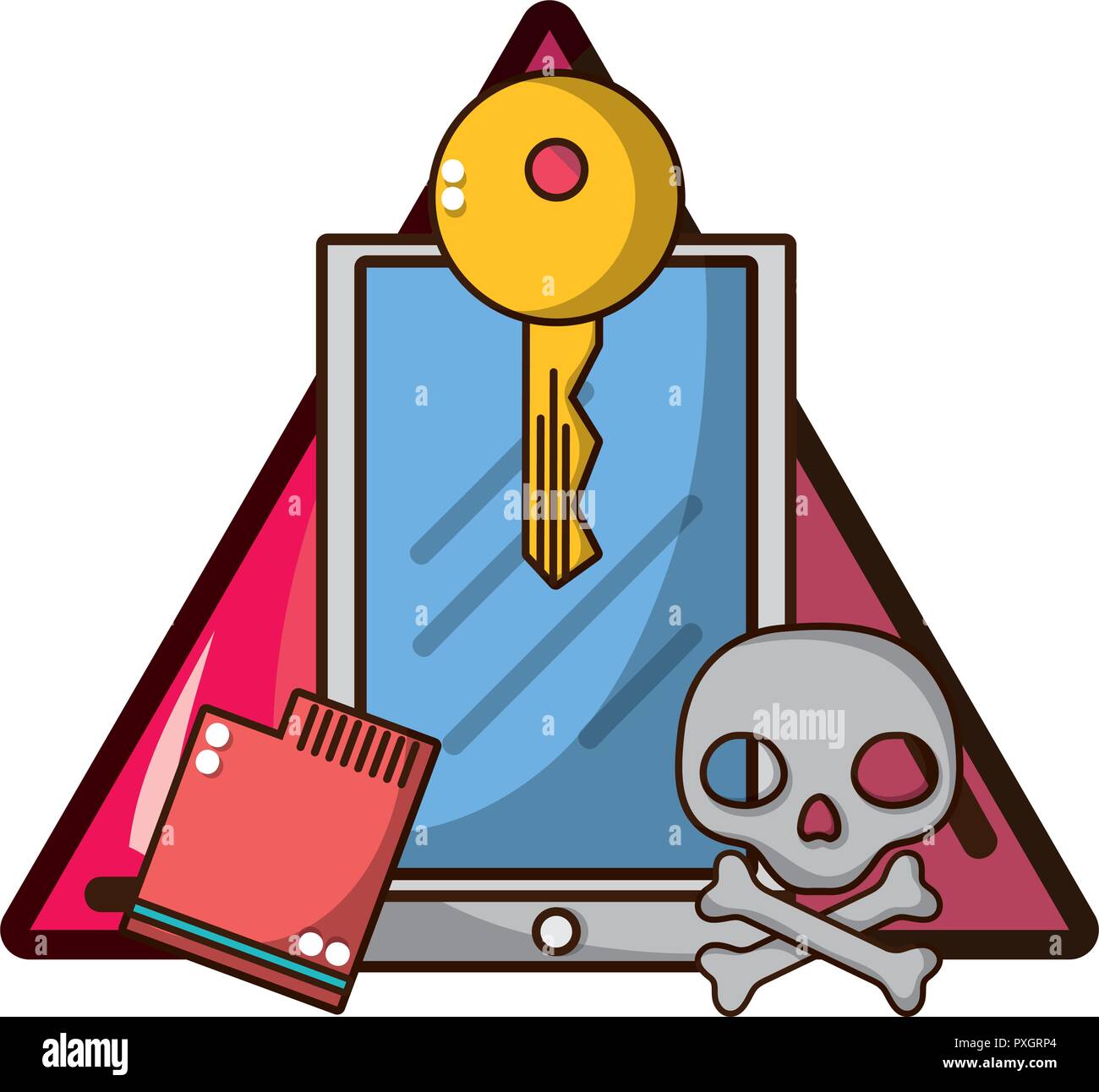 cybersecurity threat cartoon Stock Vector Image & Art - Alamy