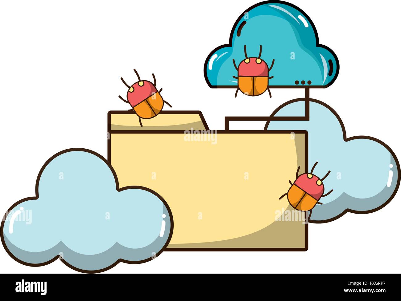 cybersecurity threat cartoon Stock Vector Image & Art - Alamy