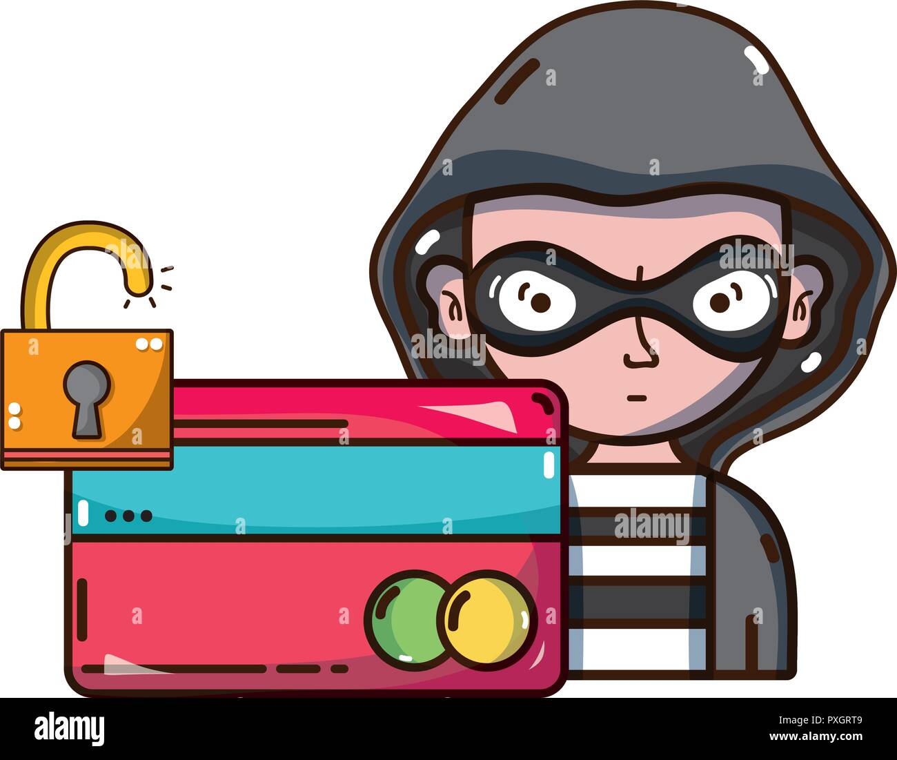cybersecurity threat cartoon Stock Vector Image & Art - Alamy