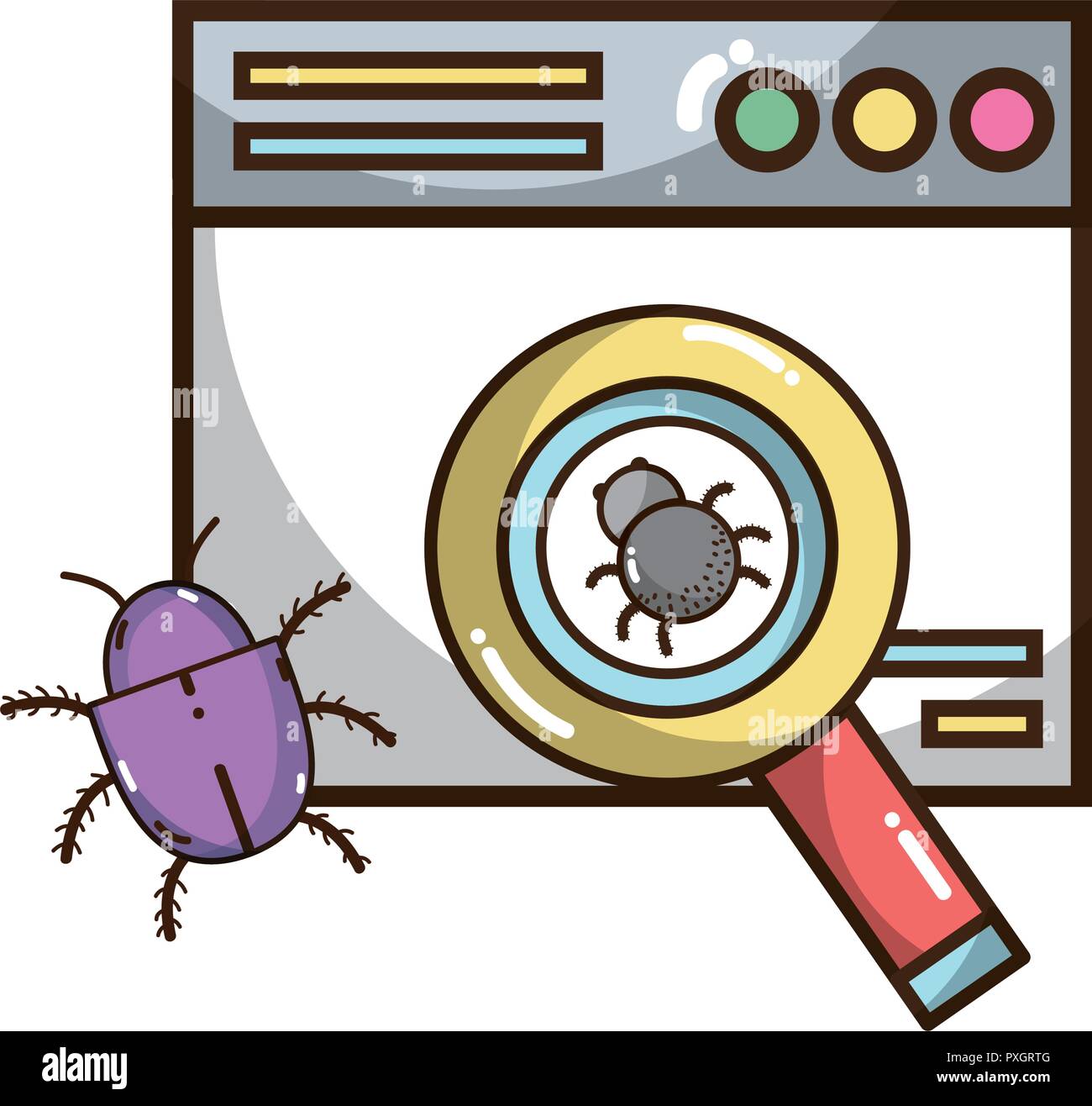 cybersecurity threat cartoon Stock Vector Image & Art - Alamy