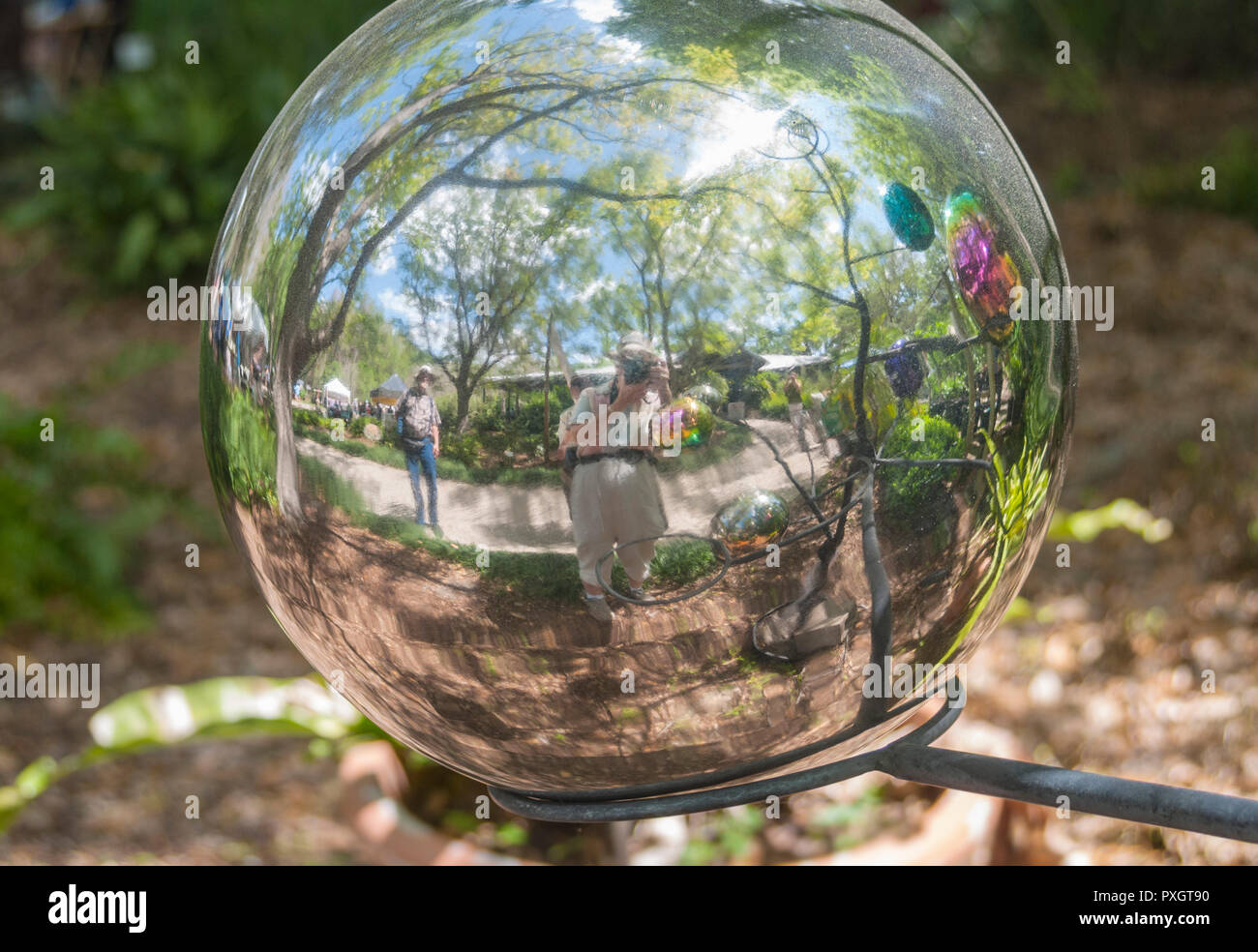 Spring garden festival in North Florida--sphere artwork for sale Stock ...
