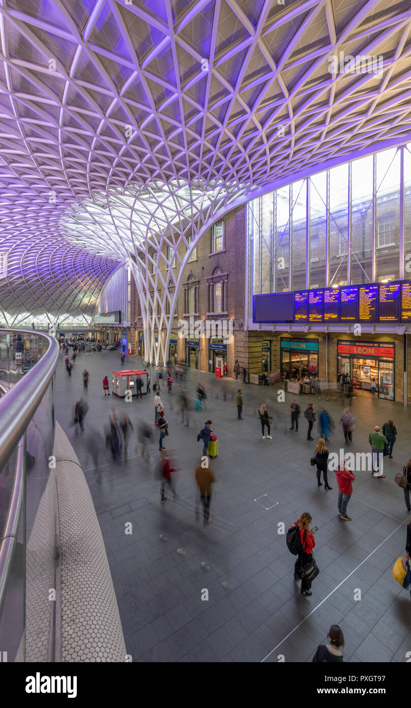 London King's Cross Station. This is a new station concourse designed ...