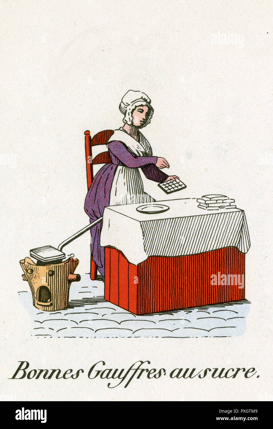 SELLING SUGARED WAFFLES Stock Photo - Alamy