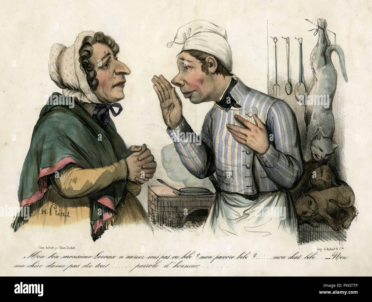 DEAD CATS IN BUTCHER'S Stock Photo - Alamy