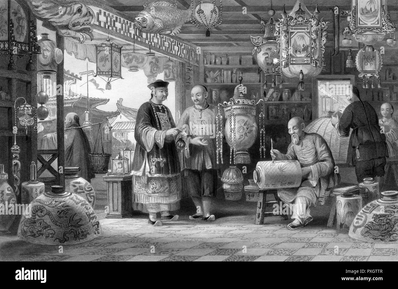 Painting of merchant hi-res stock photography and images - Alamy