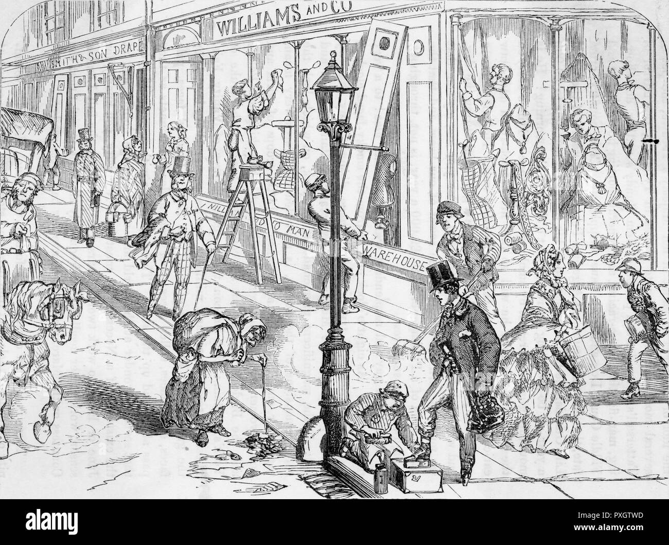 London 1858 street hi-res stock photography and images - Alamy