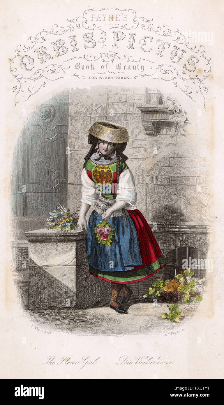 GERMAN FLOWER SELLER Stock Photo - Alamy