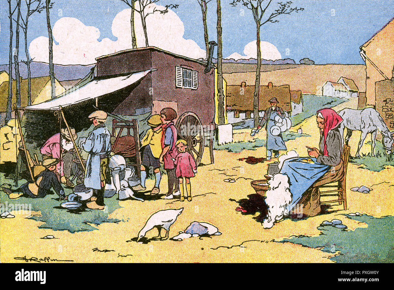 Tinkers caravan hi-res stock photography and images - Alamy