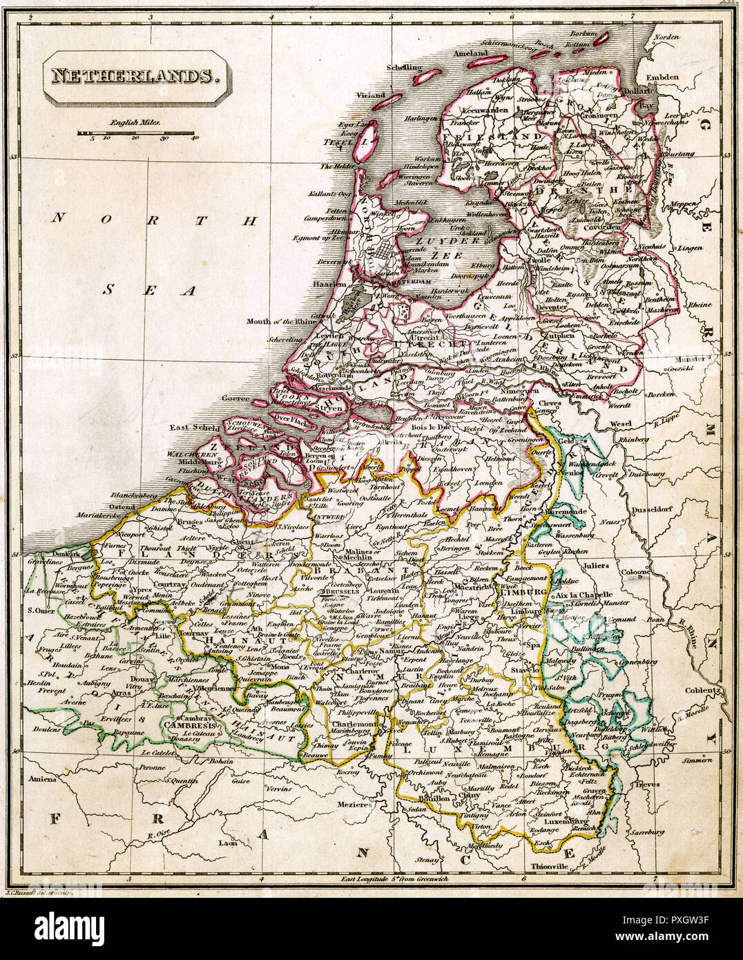 Historical netherlands map hi-res stock photography and images - Alamy