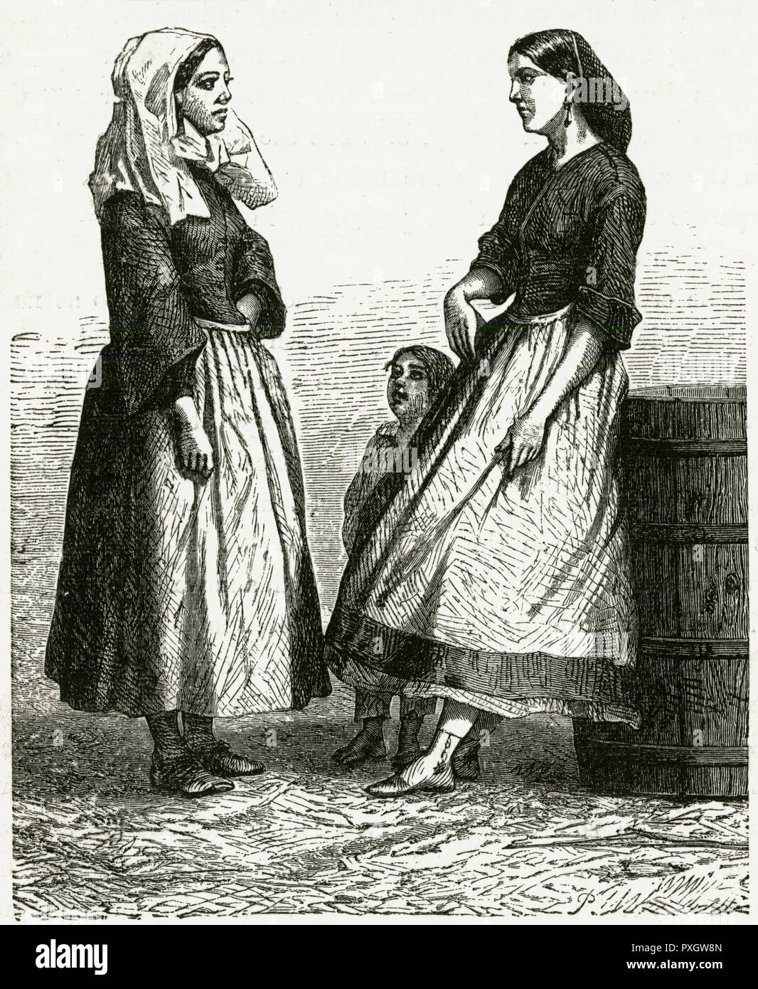 CORNISH TIN ORE DRESSERS Stock Photo - Alamy