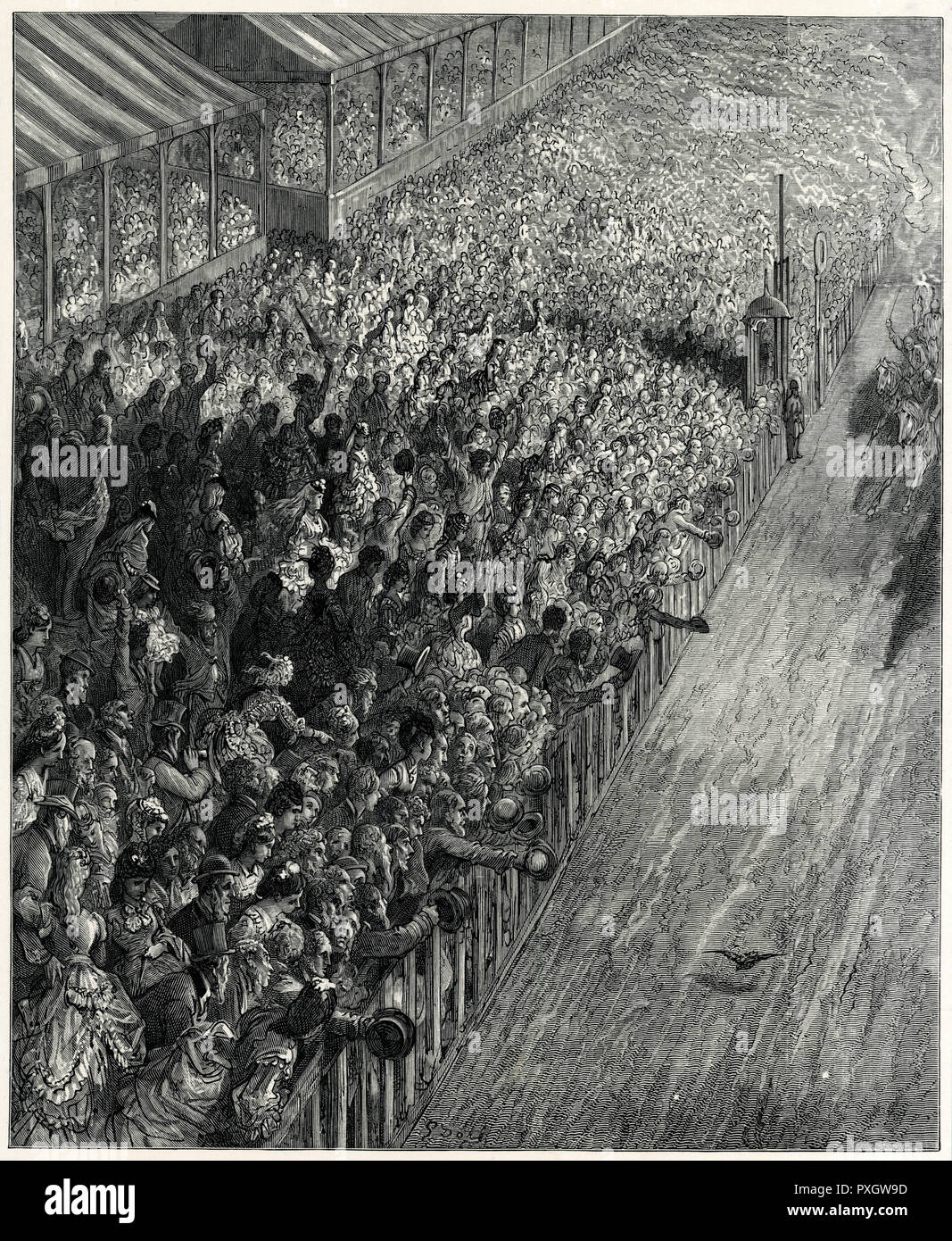 The finish of the derby hi-res stock photography and images - Alamy