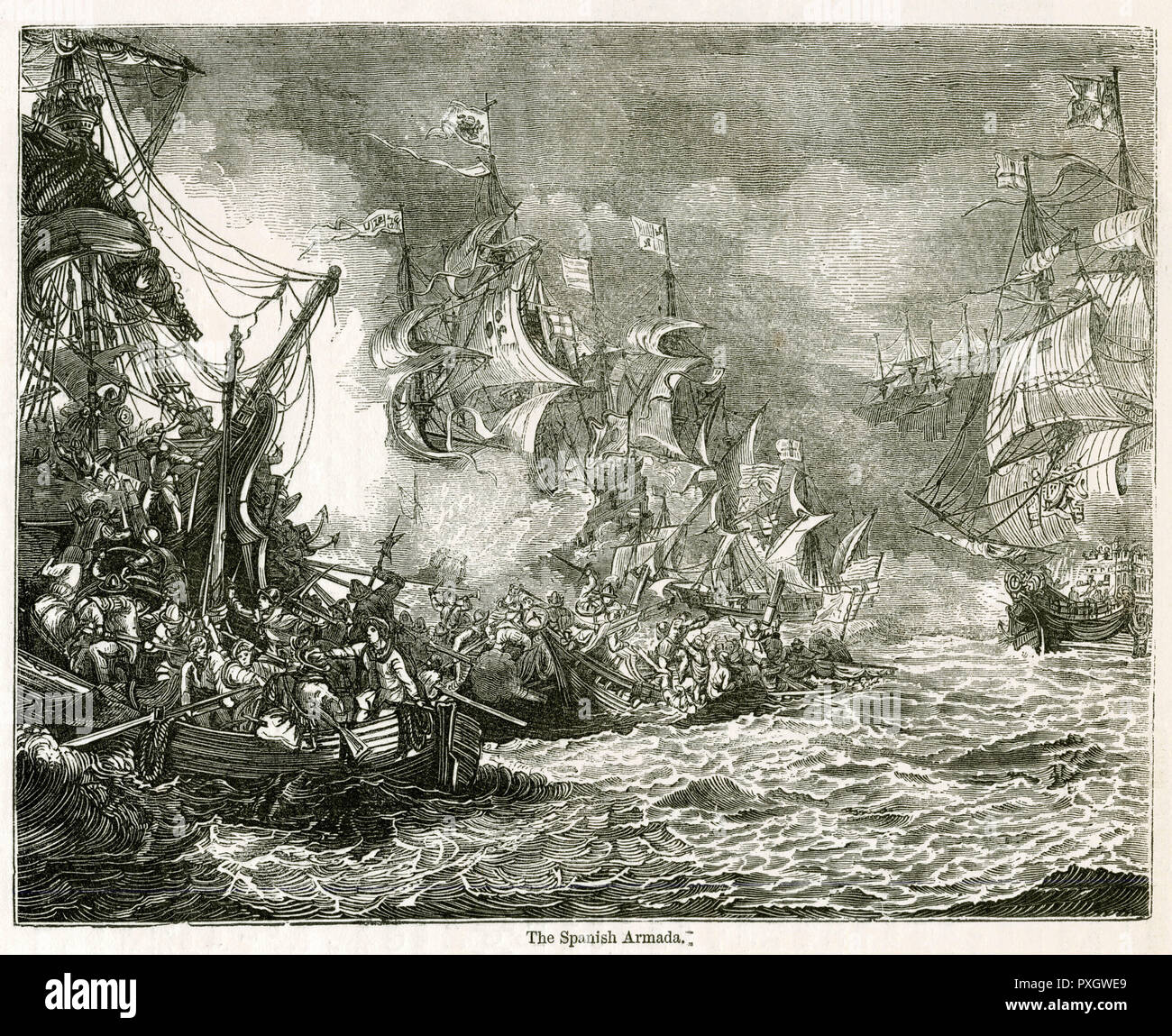 Defeat of spanish armada hi-res stock photography and images - Alamy