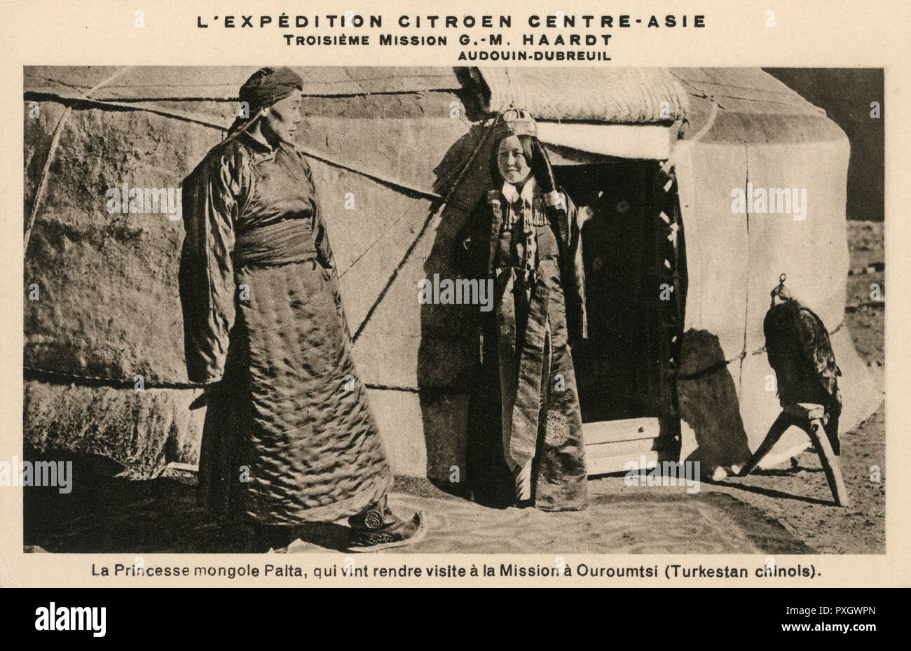 Princess Nirgidma visits Citroen Central Asian Expedition Stock Photo ...