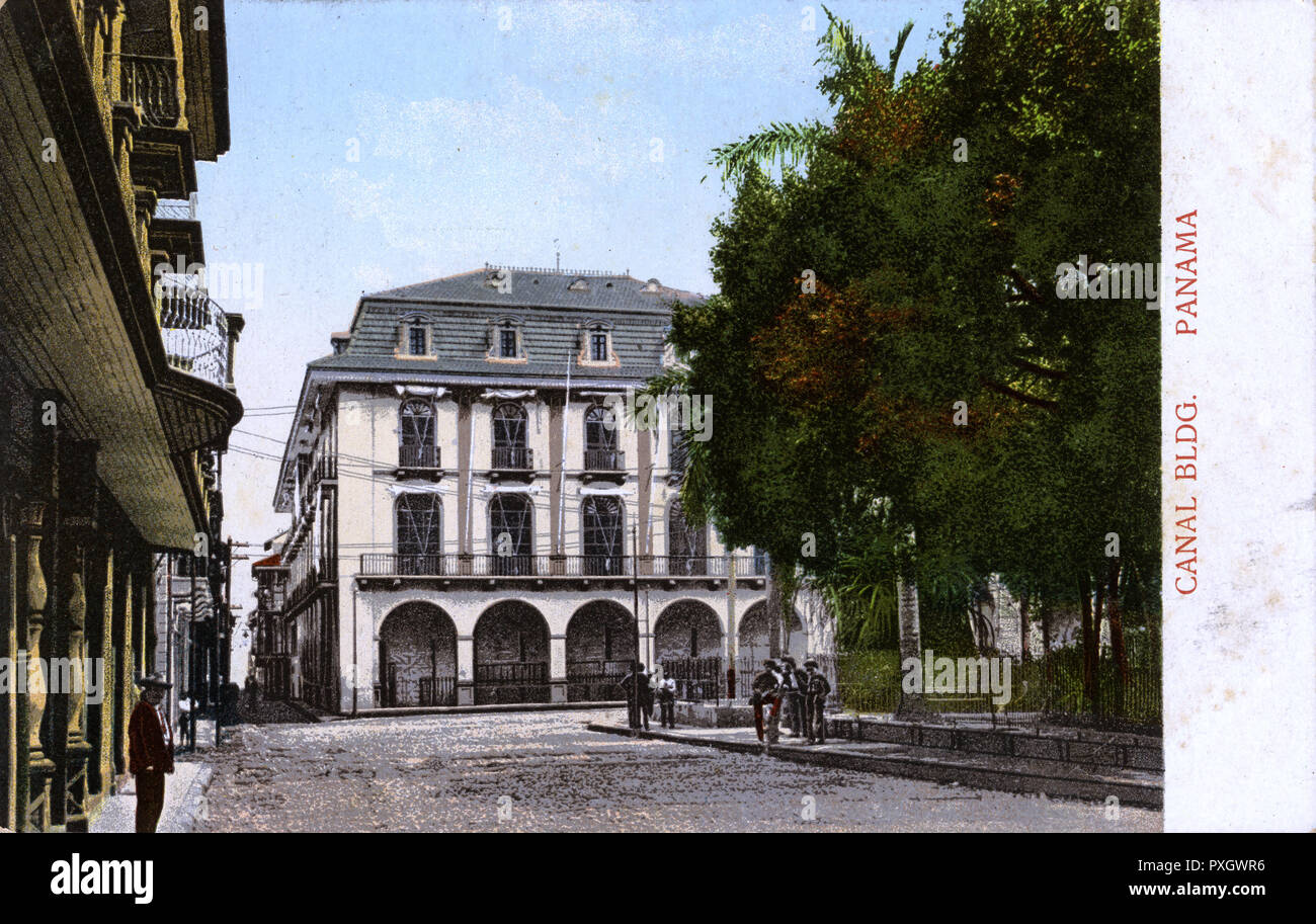 Panama City, Panama - The Canal Building Stock Photo - Alamy