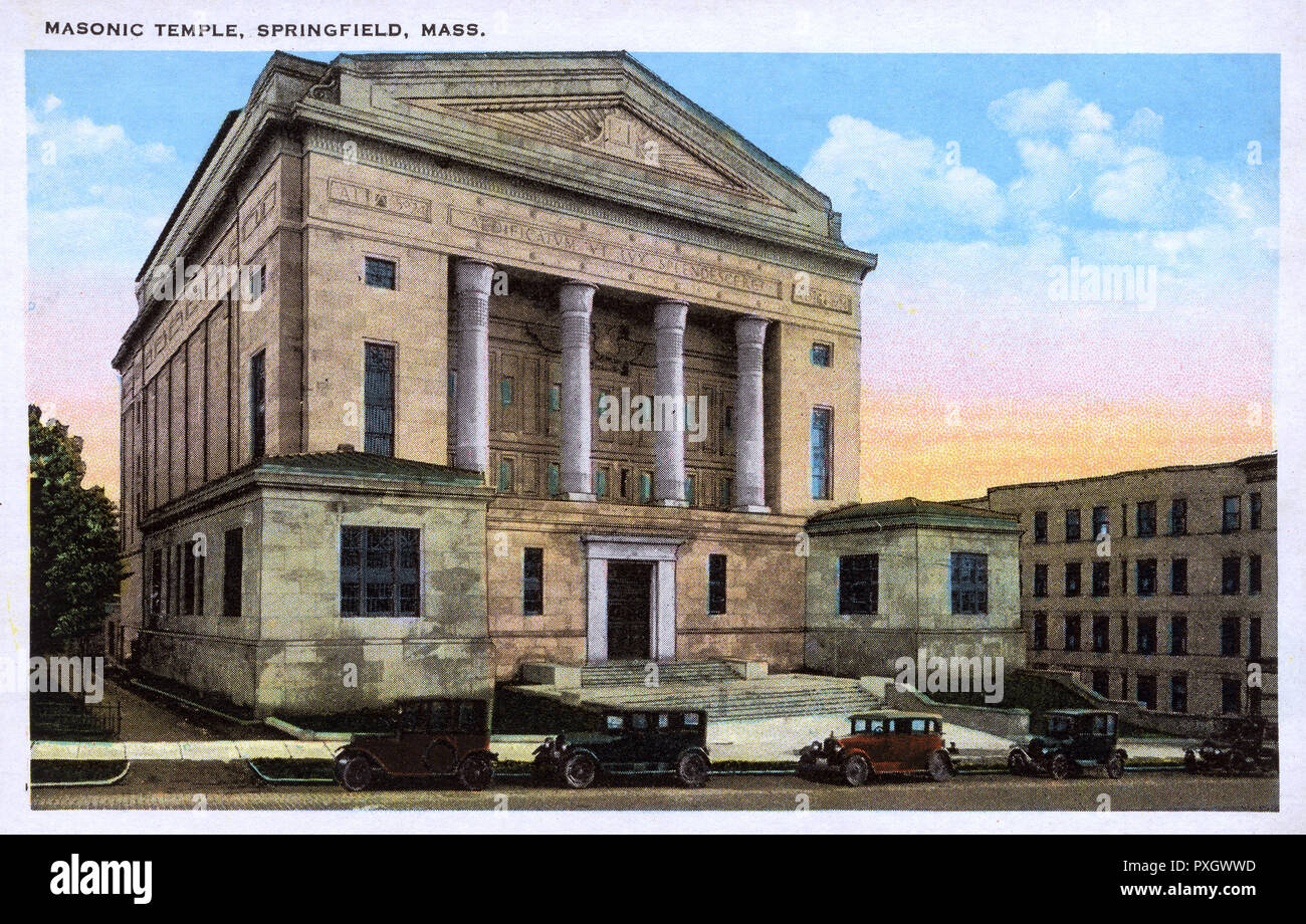Masonic Temple, Springfield, Massachusetts, USA Stock Photo - Alamy