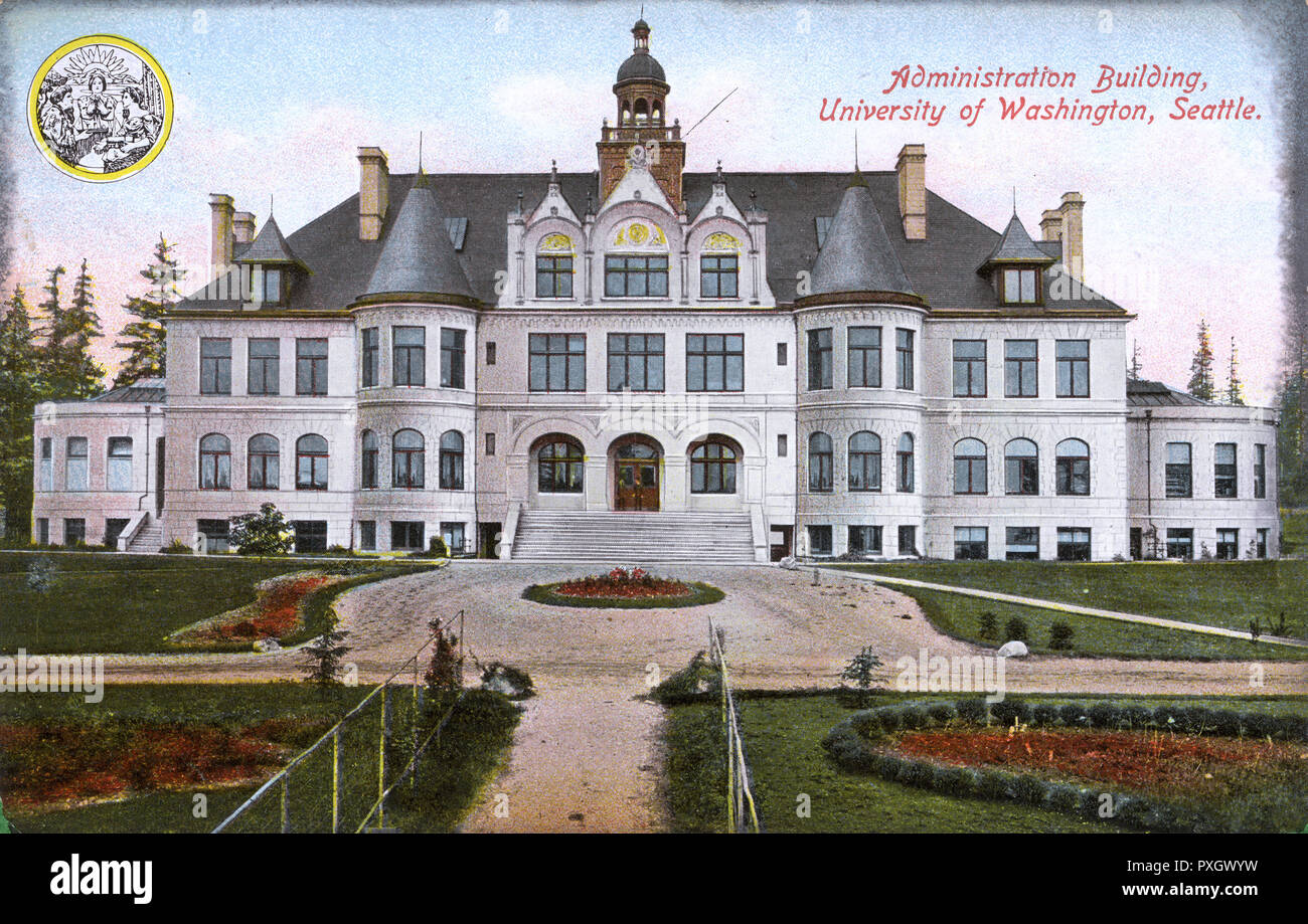 Administration Building, University of Washington, Seattle Stock Photo ...