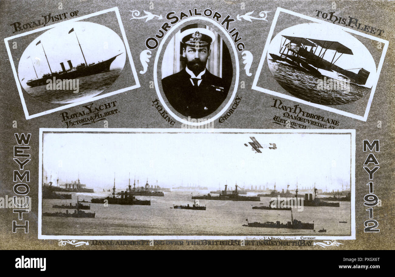 Royalty navy review fleet history hi-res stock photography and images - Alamy