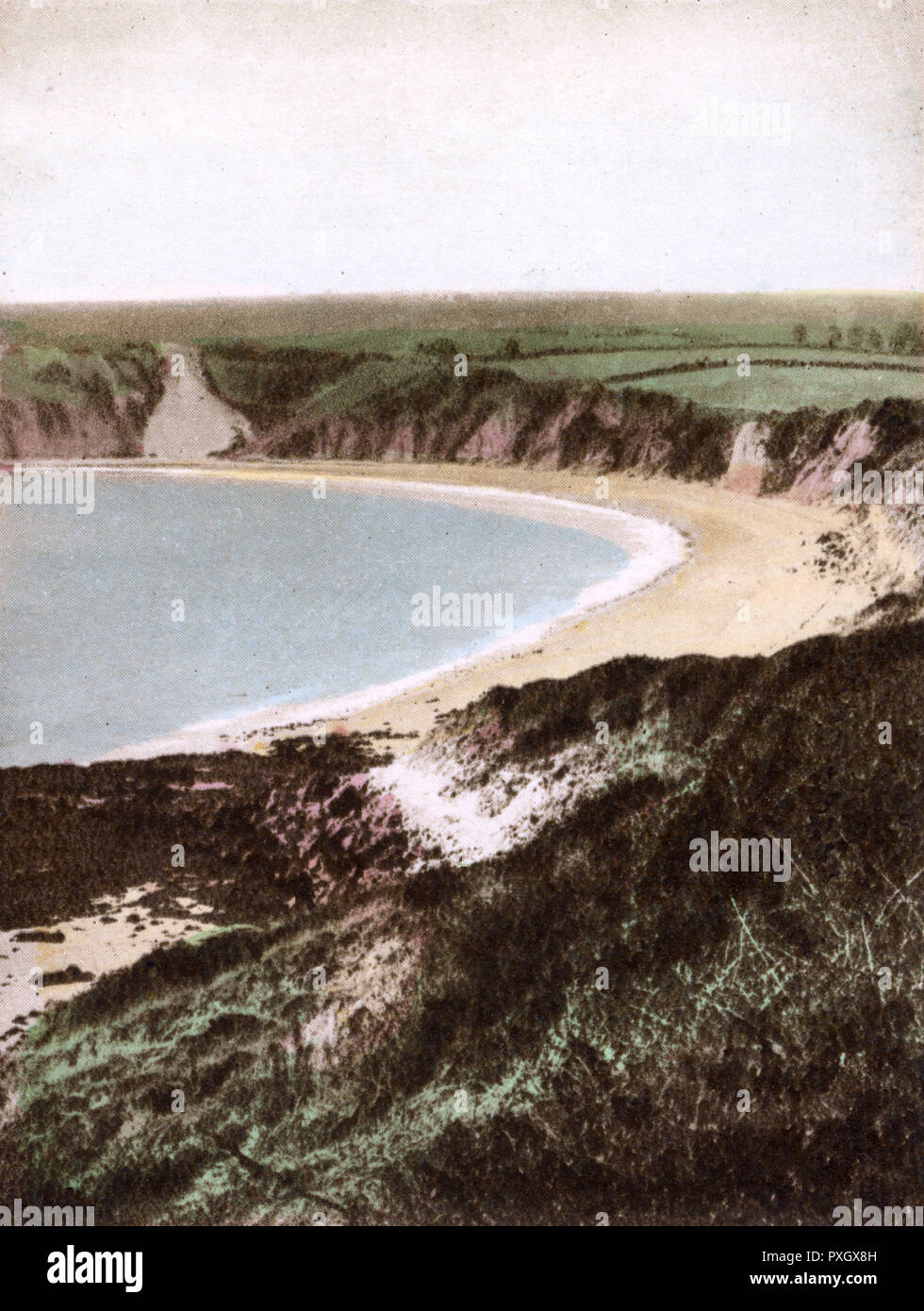 Bembridge, Isle of Wight, Hampshire - Whitecliffe Bay, West Stock Photo ...