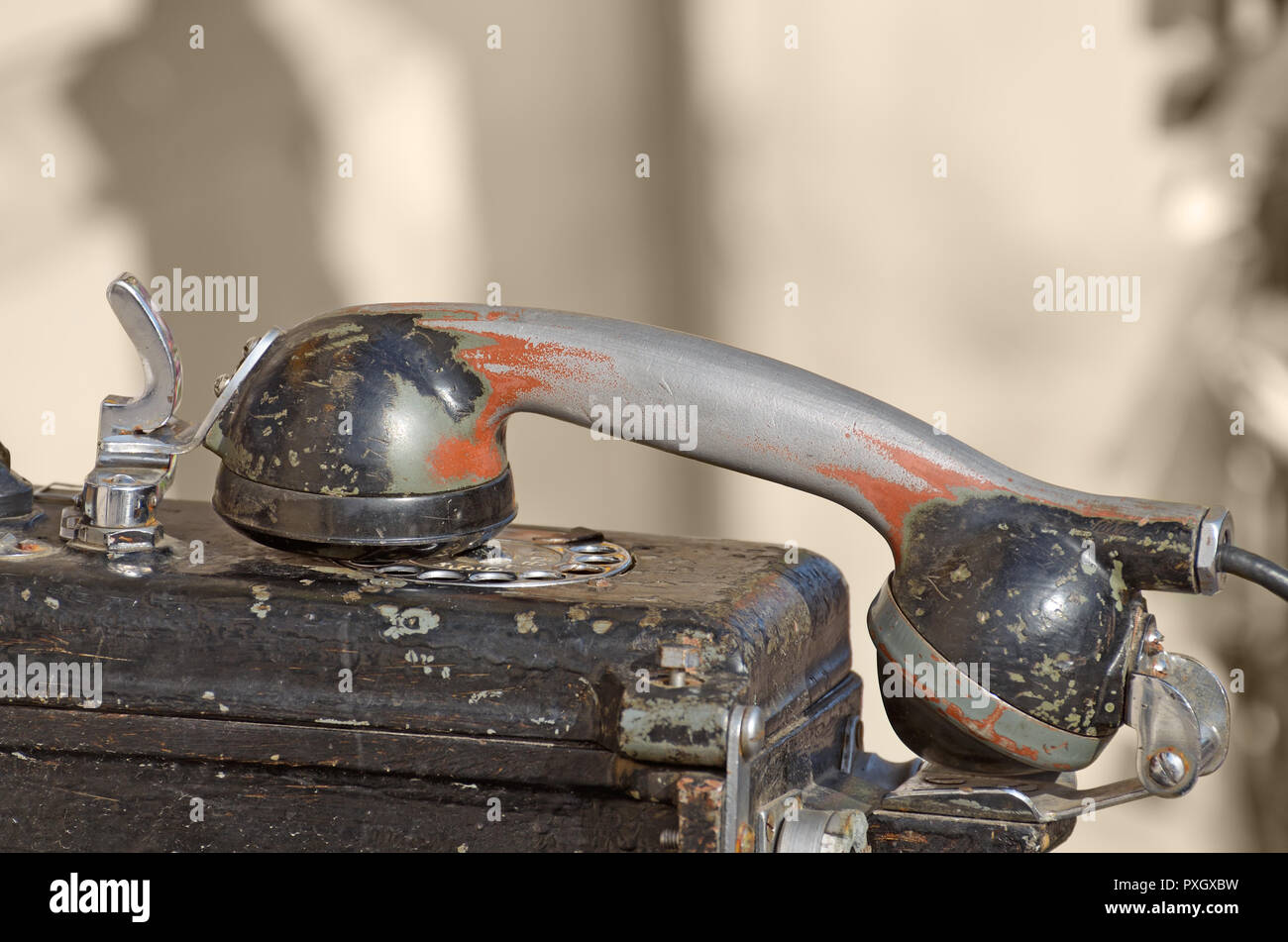 Vintage metal phone.It is a rare thing.The device is heavy and overall ...