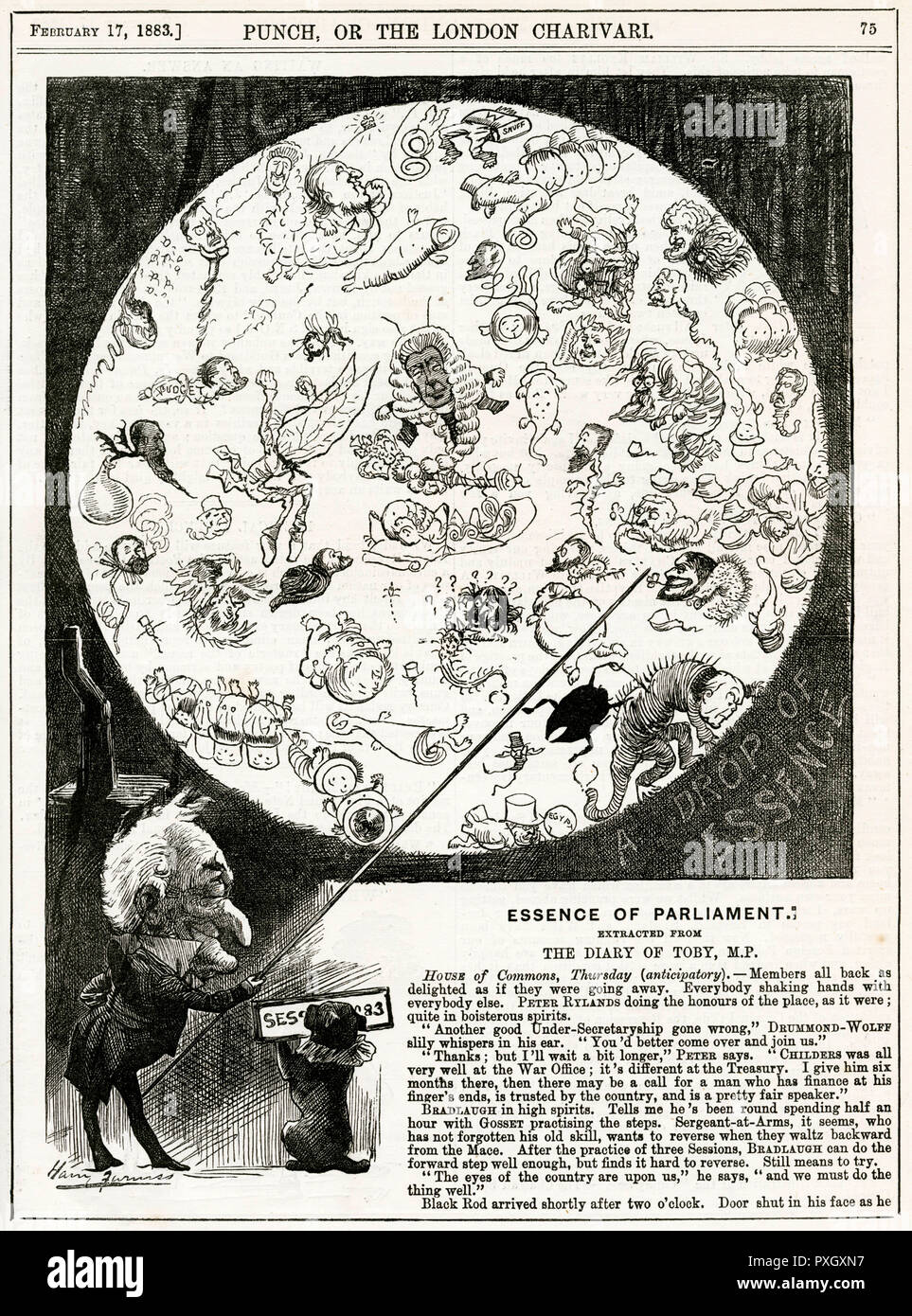Punch cartoons victorian hi-res stock photography and images - Alamy